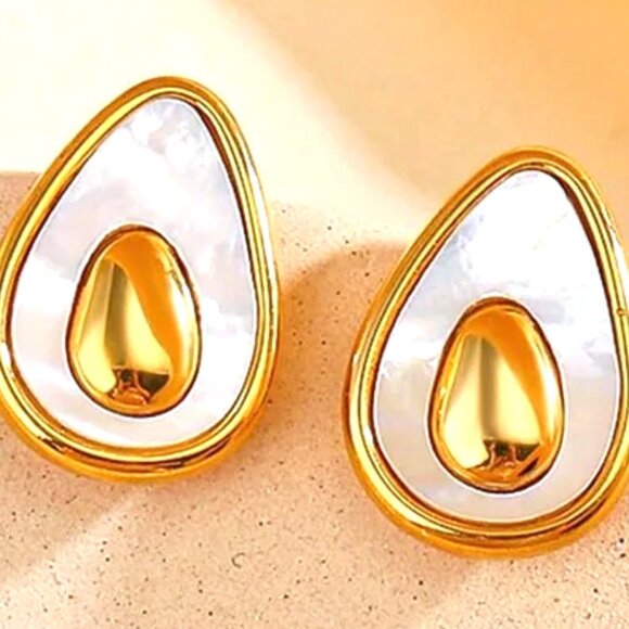 Pink Lemonade Jewelry | Jewelry | 8k Gold Dip Gold Statement Avocado ...